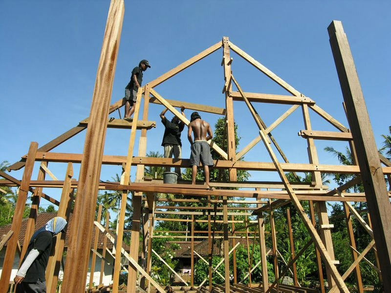 In situ pre-assembly works pictures - Prefabworld Bali International