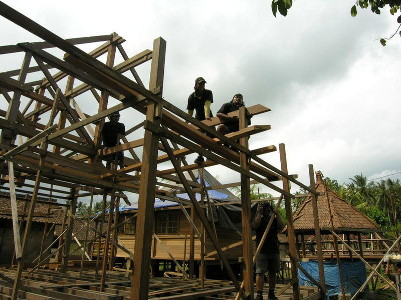 In situ pre-assembly works pictures - Prefabworld Bali International